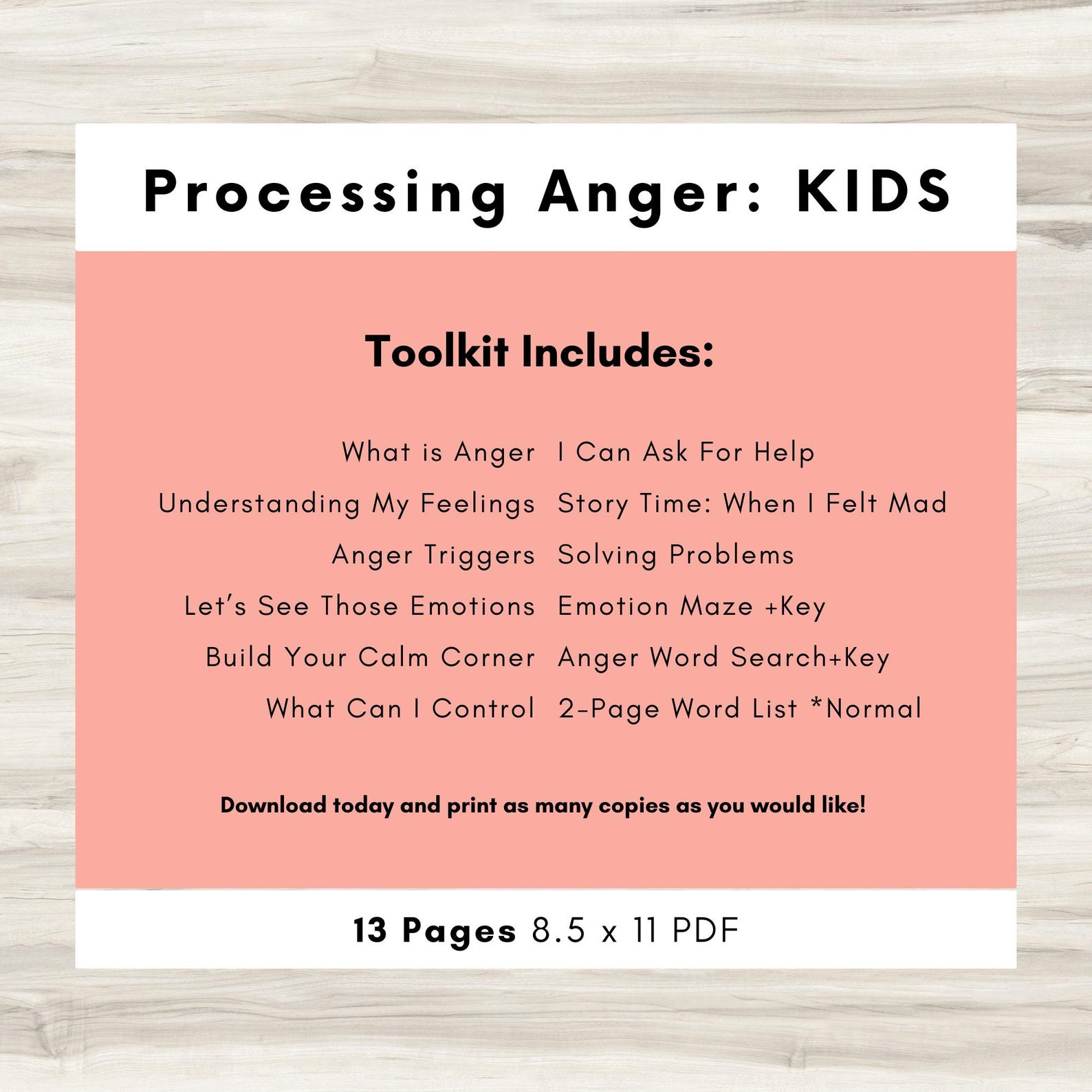Processing Anger: KIDS, Emotional Regulation, Anger Management, Calming ...