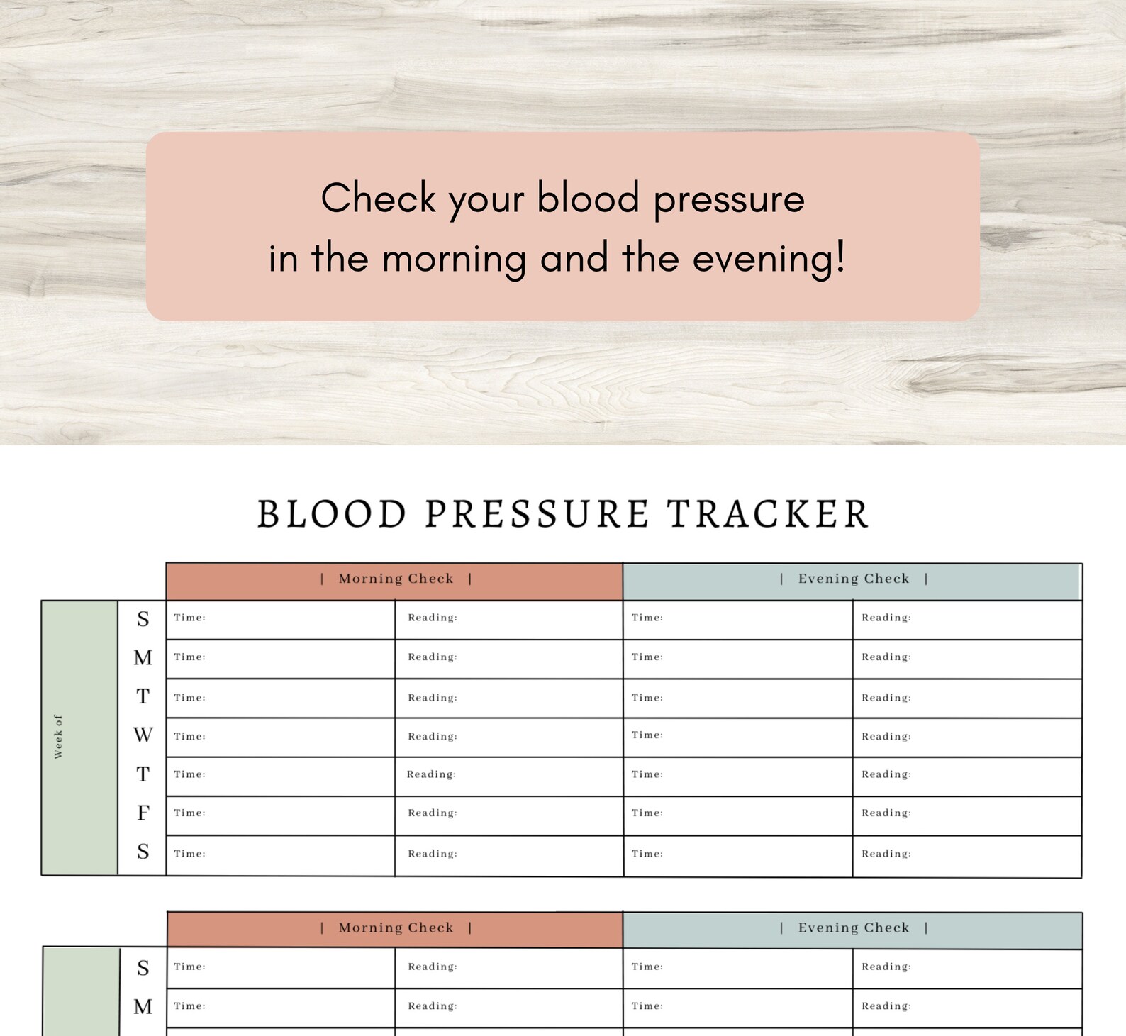 Blood Pressure Tracker Sheet, Hypertension Tracker, Medical Tracker ...