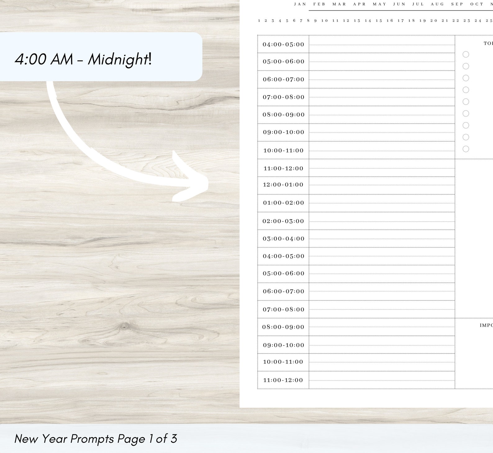 Daily Schedule Sheet, Daily Planner Printable, Daily Planner 2025 ...