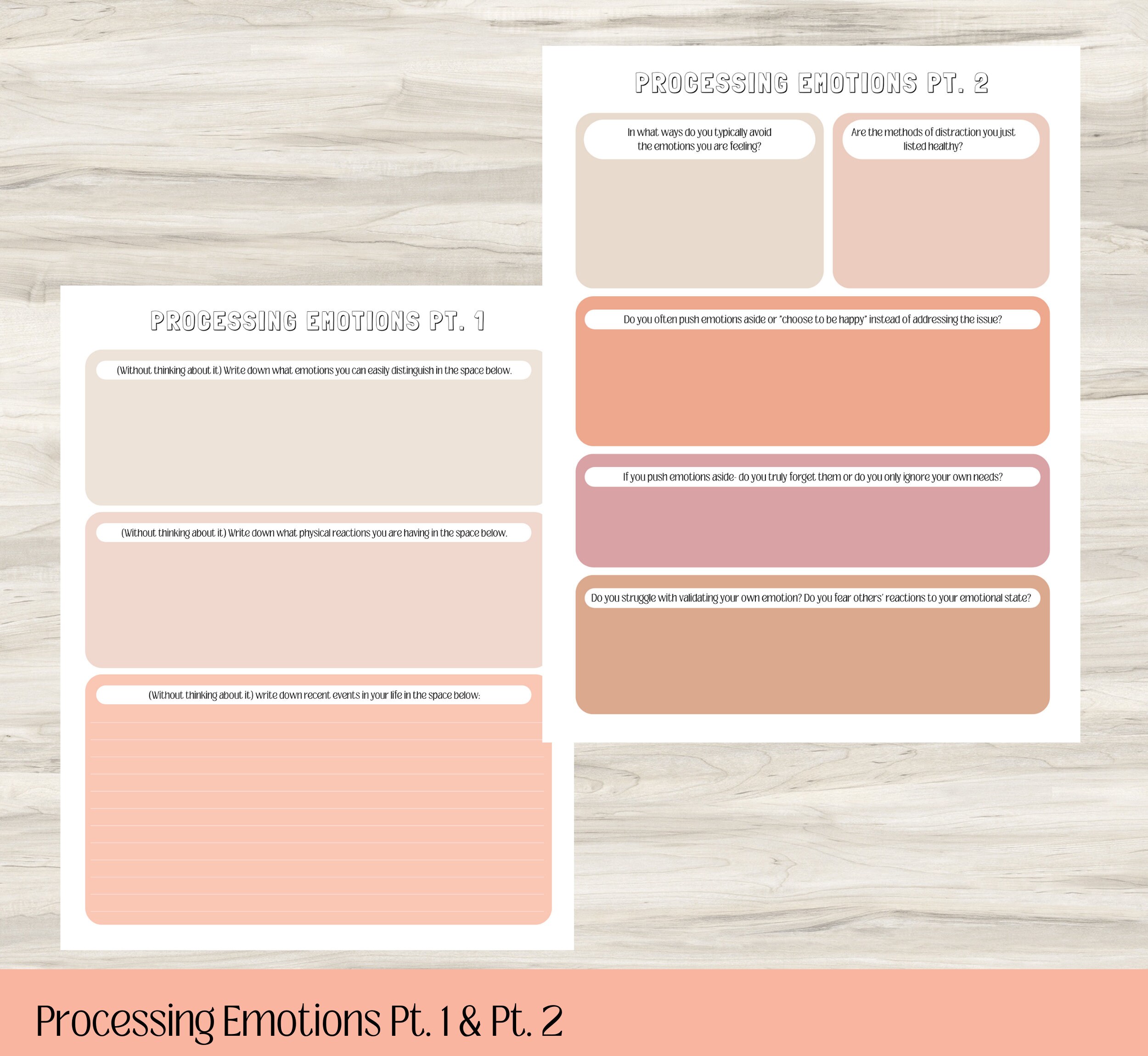 Emotion Therapy Emotional Regulation Therapy Worksheets CBT - Etsy Canada