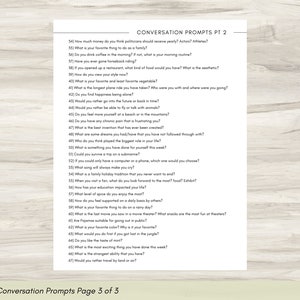 Conversation Journal Prompts: Mental Health, Self Care (PDF Download ...
