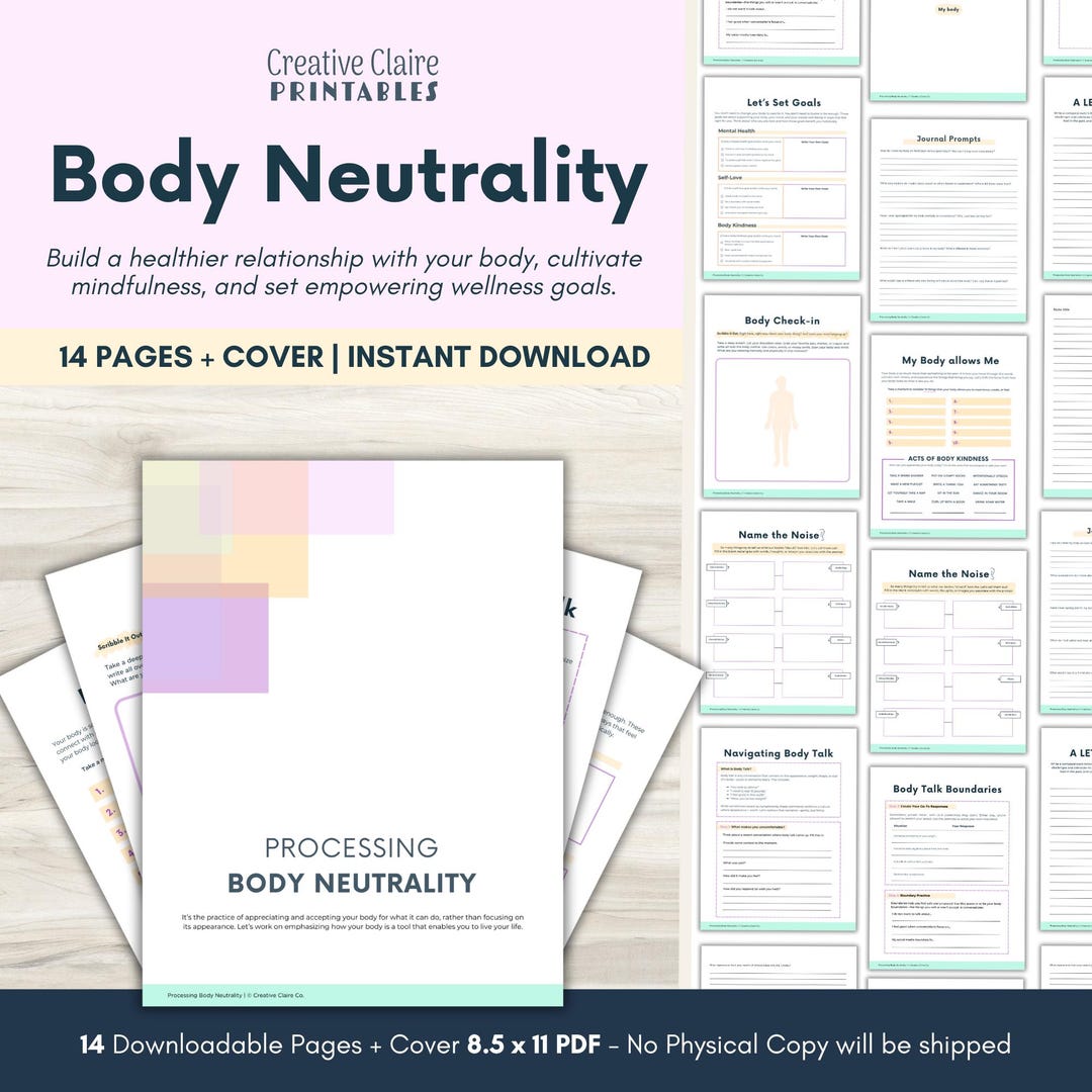 Body Neutrality Journal: Build a Healthier Relationship With Your Body ...