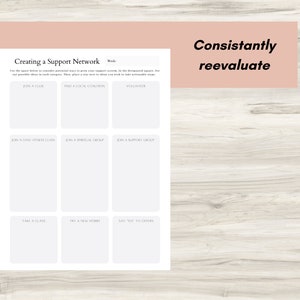 Support Network Worksheet: Mental Health Printable (PDF) - Etsy
