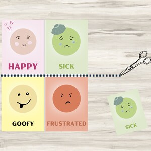 Emotion Flashcards, Emotion Poster, Therapy Office Decor, Psychology ...