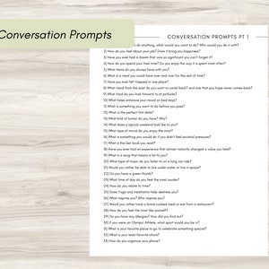 Conversation Journal Prompts, Mental Health Journal, Self Care Journal ...