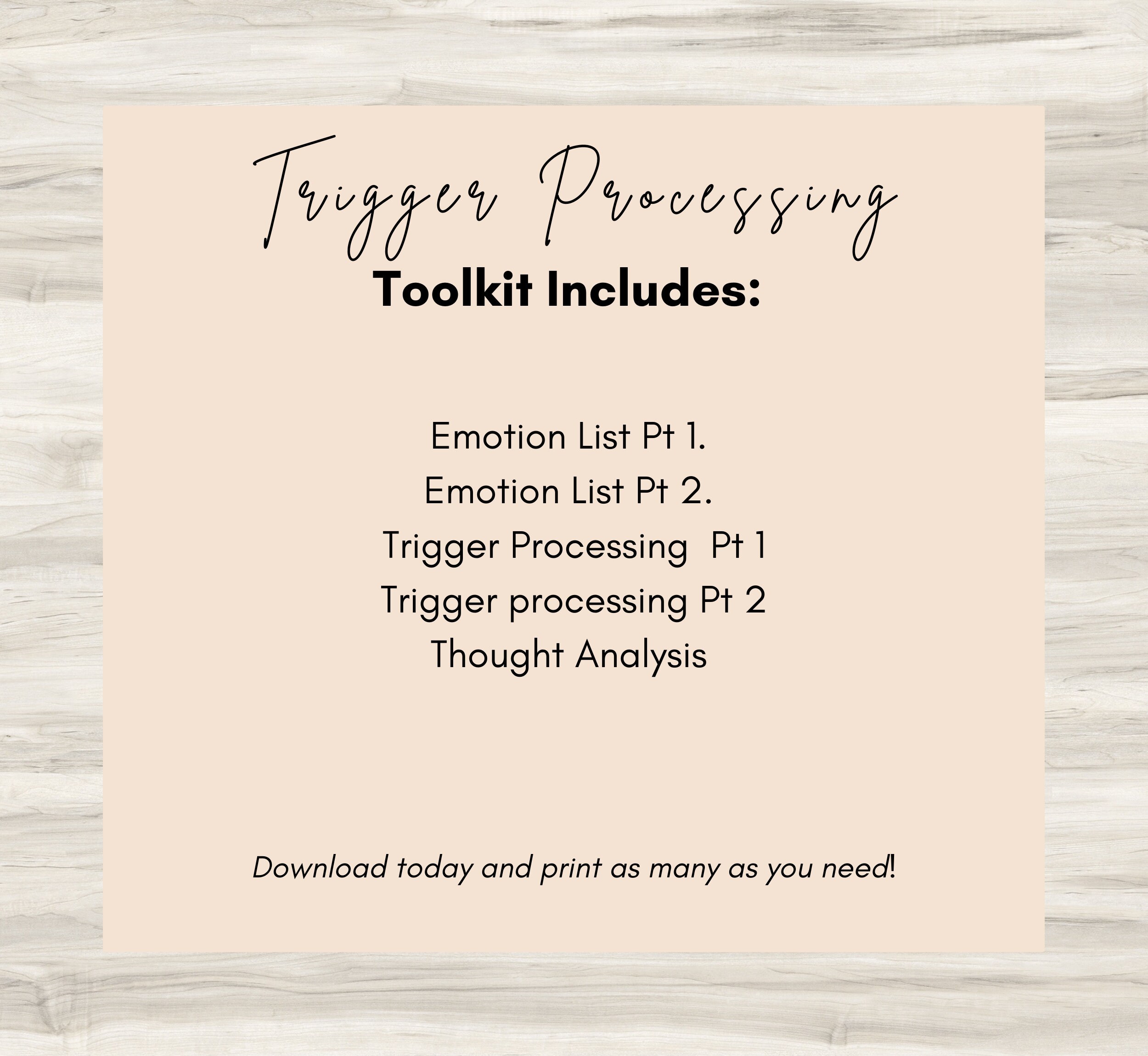 Trigger Processing Digital Thought Processing Journal Pages - Etsy UK