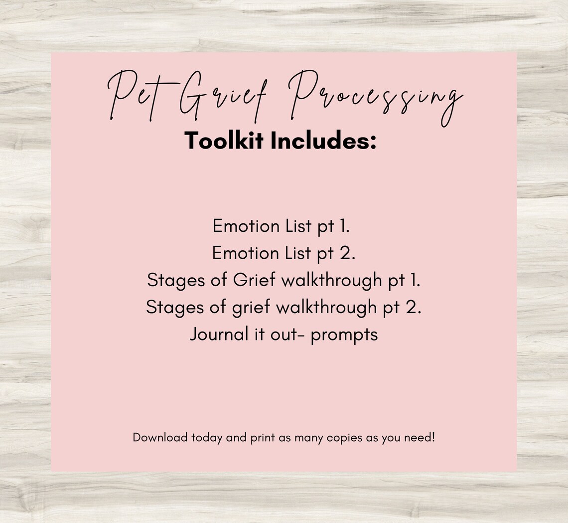 Pet Loss Grief processing journal remembrance journal | Etsy