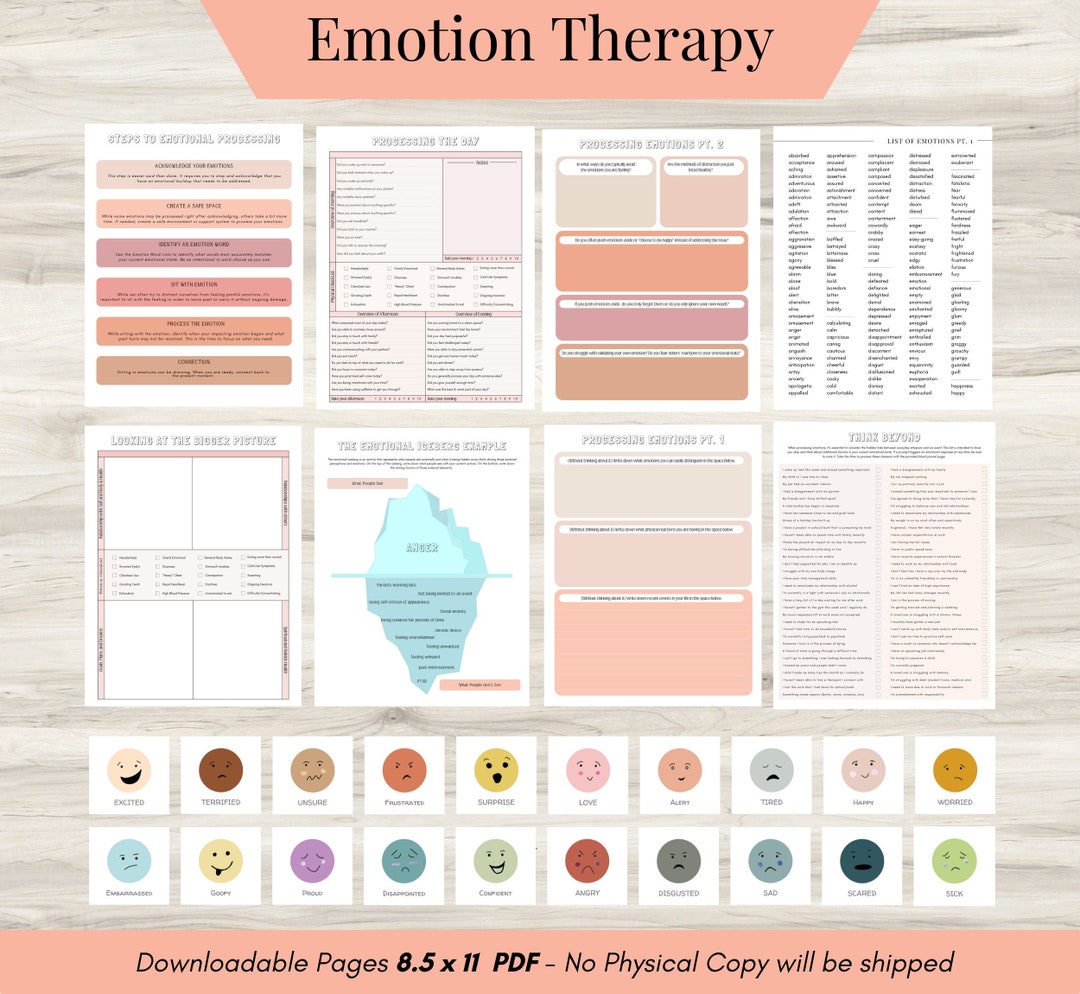 Emotion Therapy, Emotional Regulation Therapy Worksheets, CBT Workpage ...