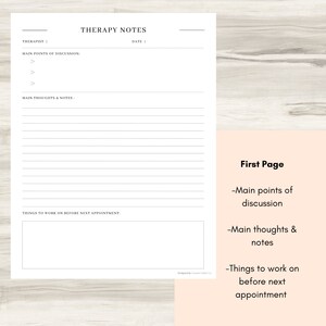 Therapy Note Sheets, Therapy Worksheet, Therapy Note Template, Therapy ...