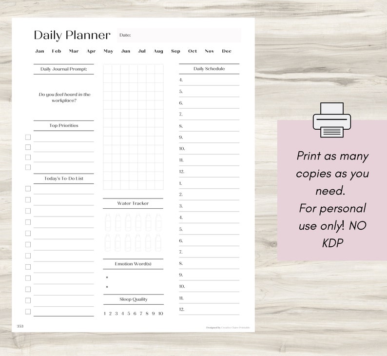 Daily Journal Prompts 2023 Planner With Prompts 365 Journal - Etsy