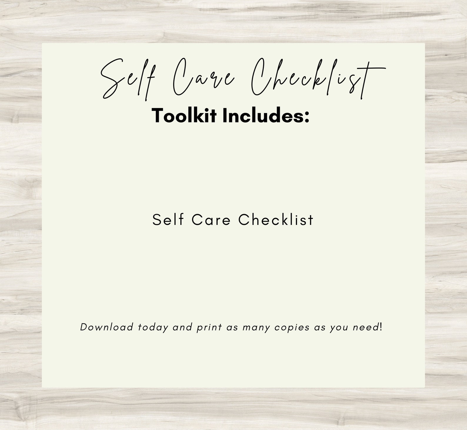 Self Care Checklist Pages for Daily Self-care and Mental | Etsy