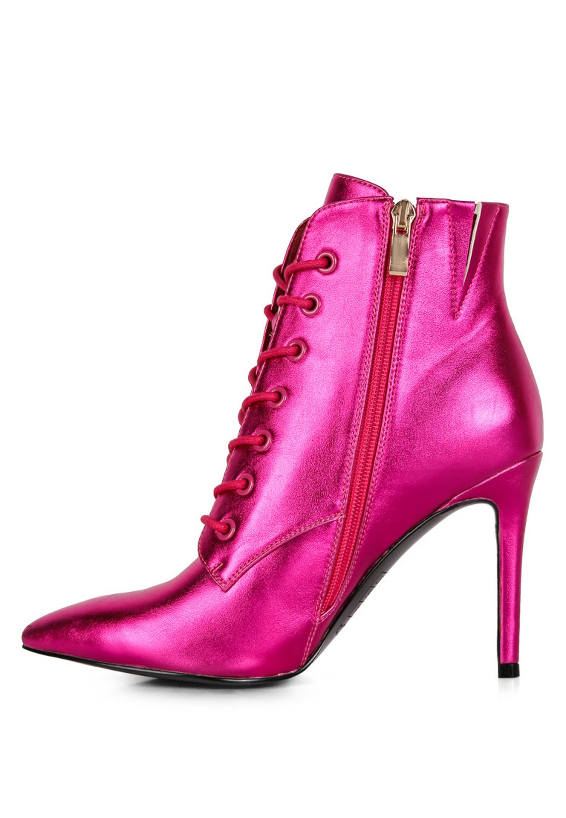 RAG & CO: PIET Metallic Stiletto Ankle Boot - Etsy