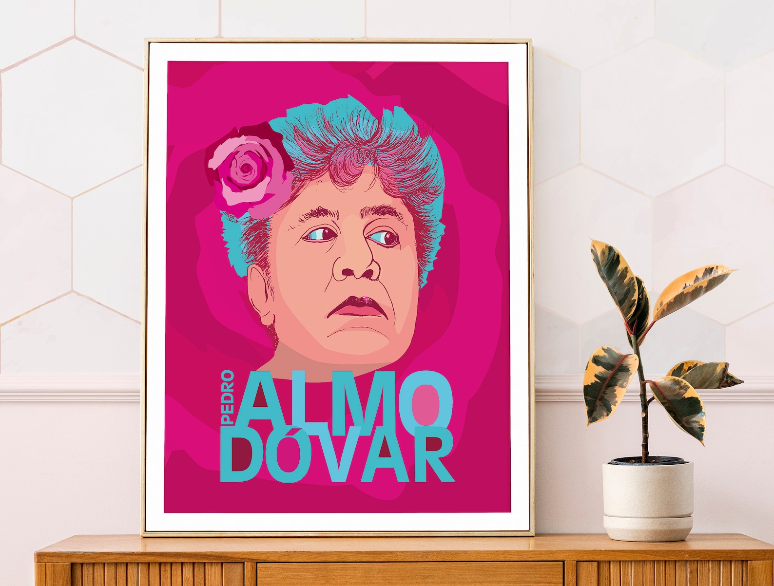 Pedro Almodovar Poster, Almodovar Art Print, Pedro Almodovar Portrait ...