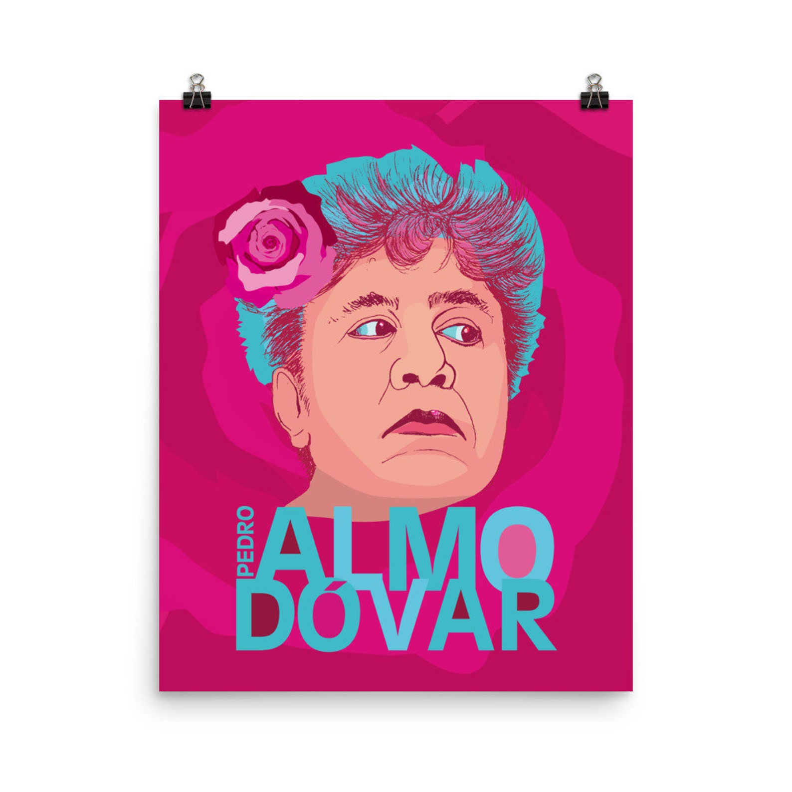 Pedro Almodovar Poster, Almodovar Art Print, Pedro Almodovar Portrait ...