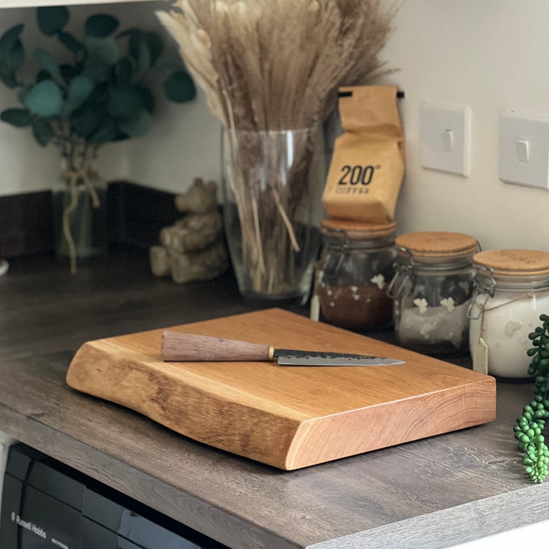 Extra Large Live Edge Oak Chopping Board James Martin Style - Etsy