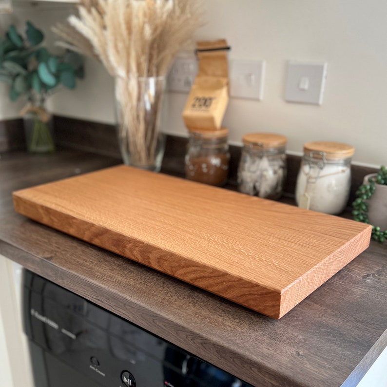 Extra Large Oak Chopping Board Thick Solid Oak Heavy Duty - Etsy UK