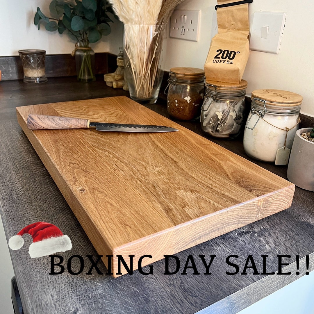 Extra Large Oak Chopping Board Thick Solid Oak Heavy Duty Wooden ...