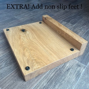 XL Lipped Oak Chopping Block - Solid Oak Dough Board - Oak Counter ...