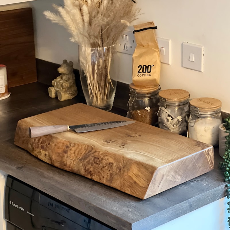 Live Edge Chopping Board - Etsy UK