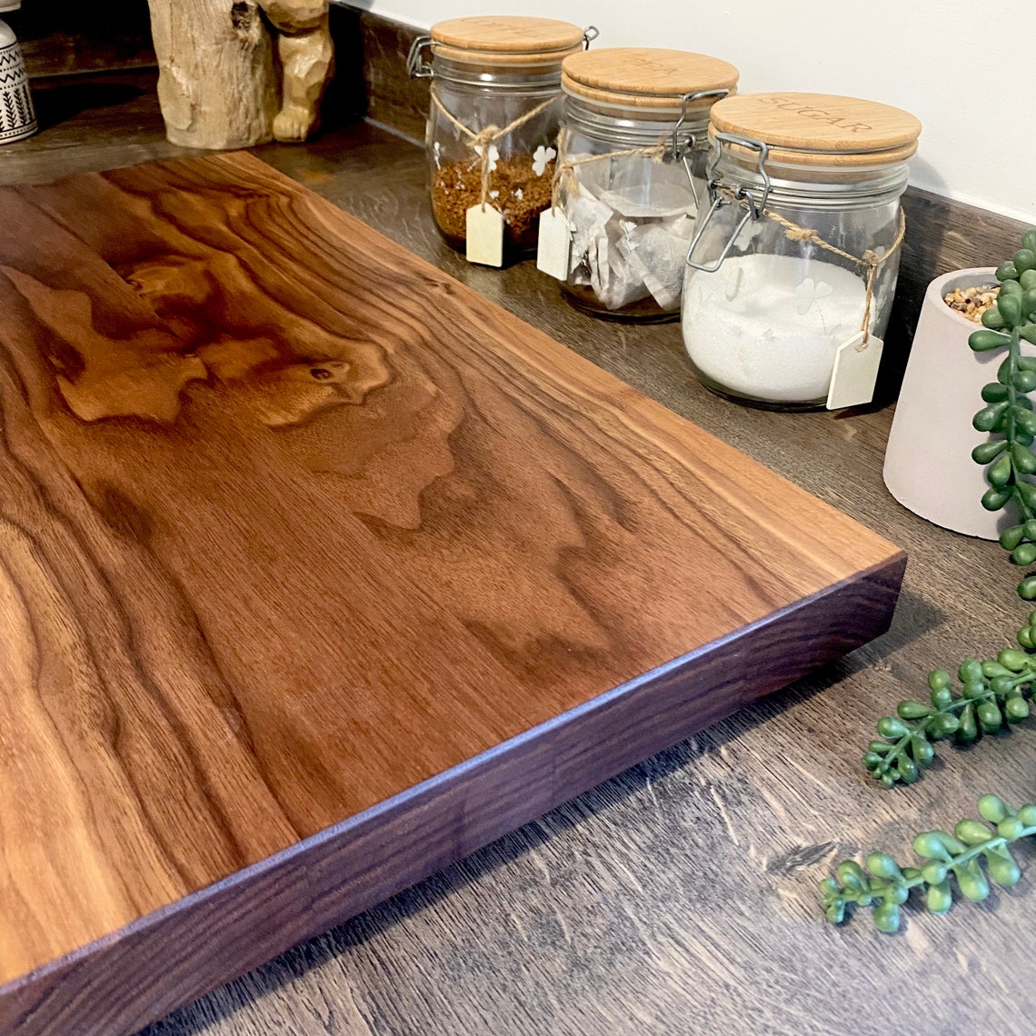 Extra Large Walnut Chopping Board Black Walnut Heavy Duty | Etsy