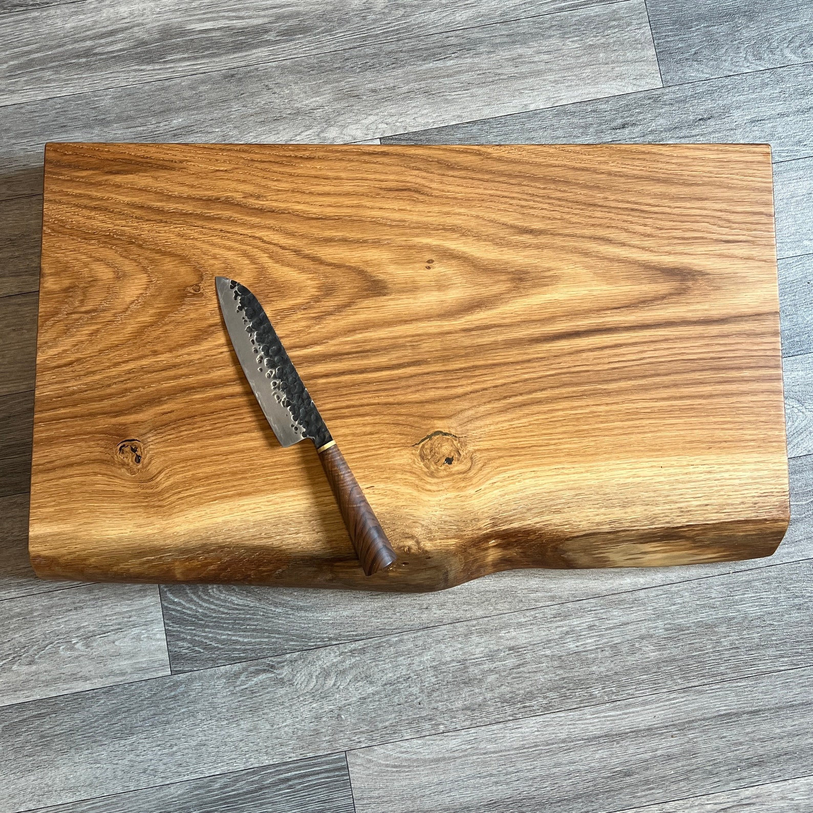 XL Thick Oak Live Edge Chopping Board Heavy Duty Oak Chopping Block ...