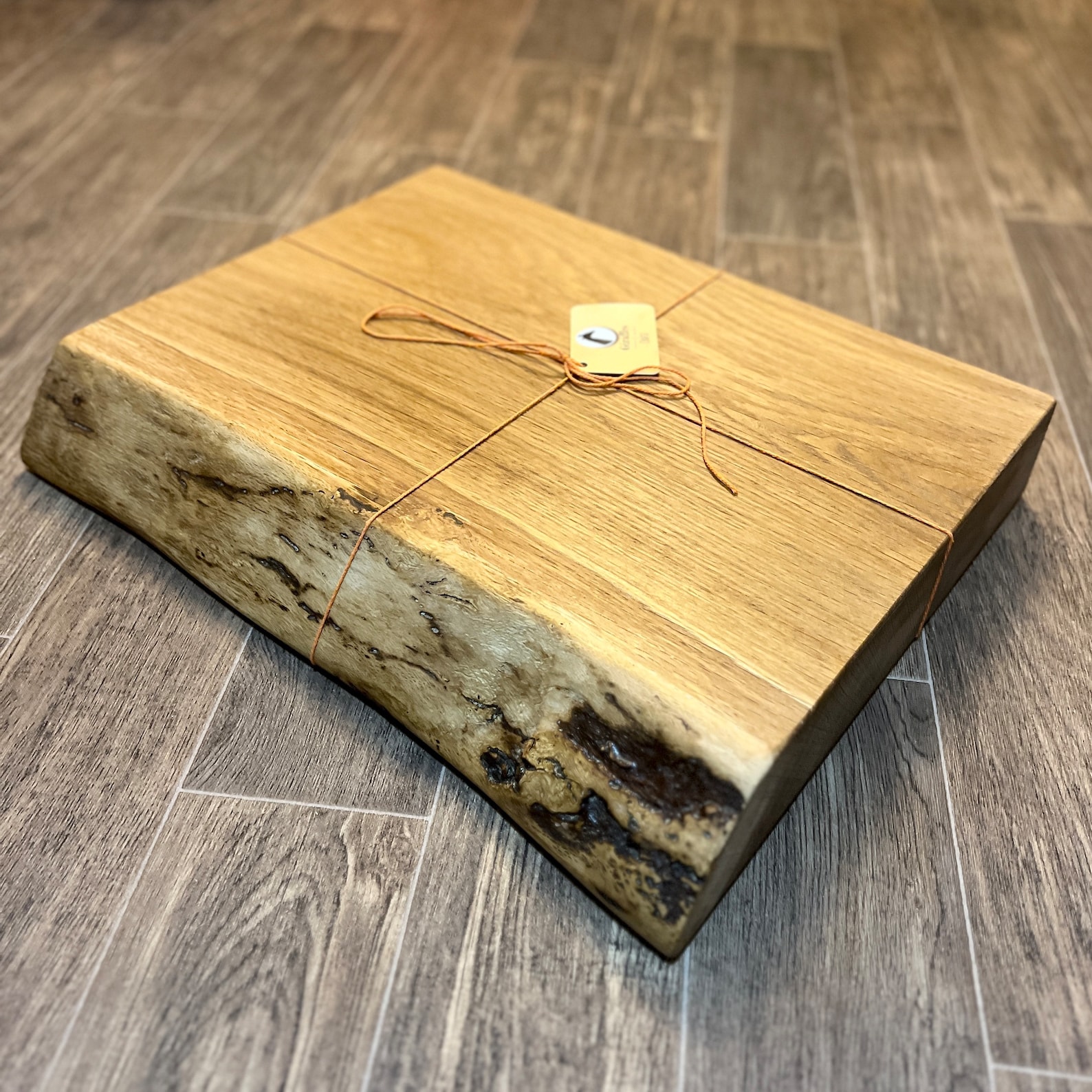 XL Thick Oak Live Edge Chopping Board Heavy Duty Oak Chopping Block ...