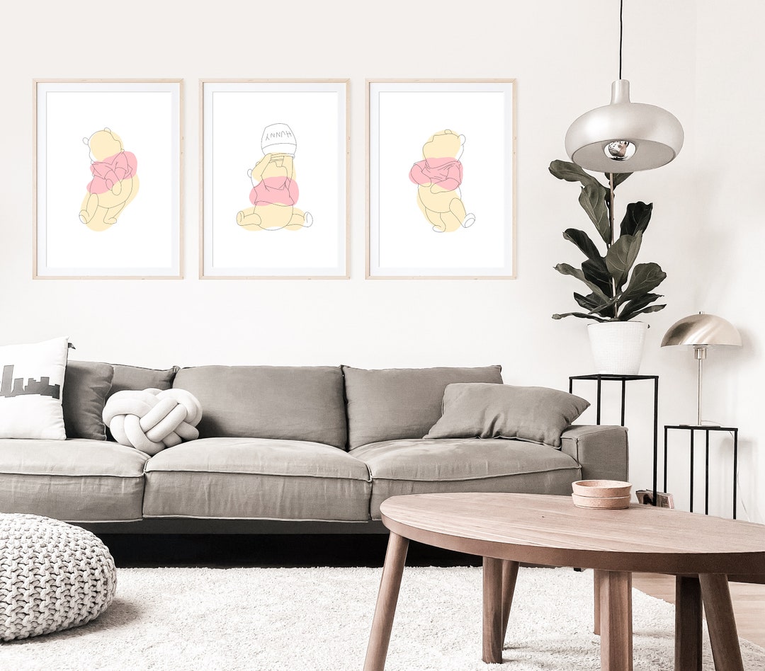 Winnie the Pooh Art Print | Digital Download | Aesthetic Room Decor ...