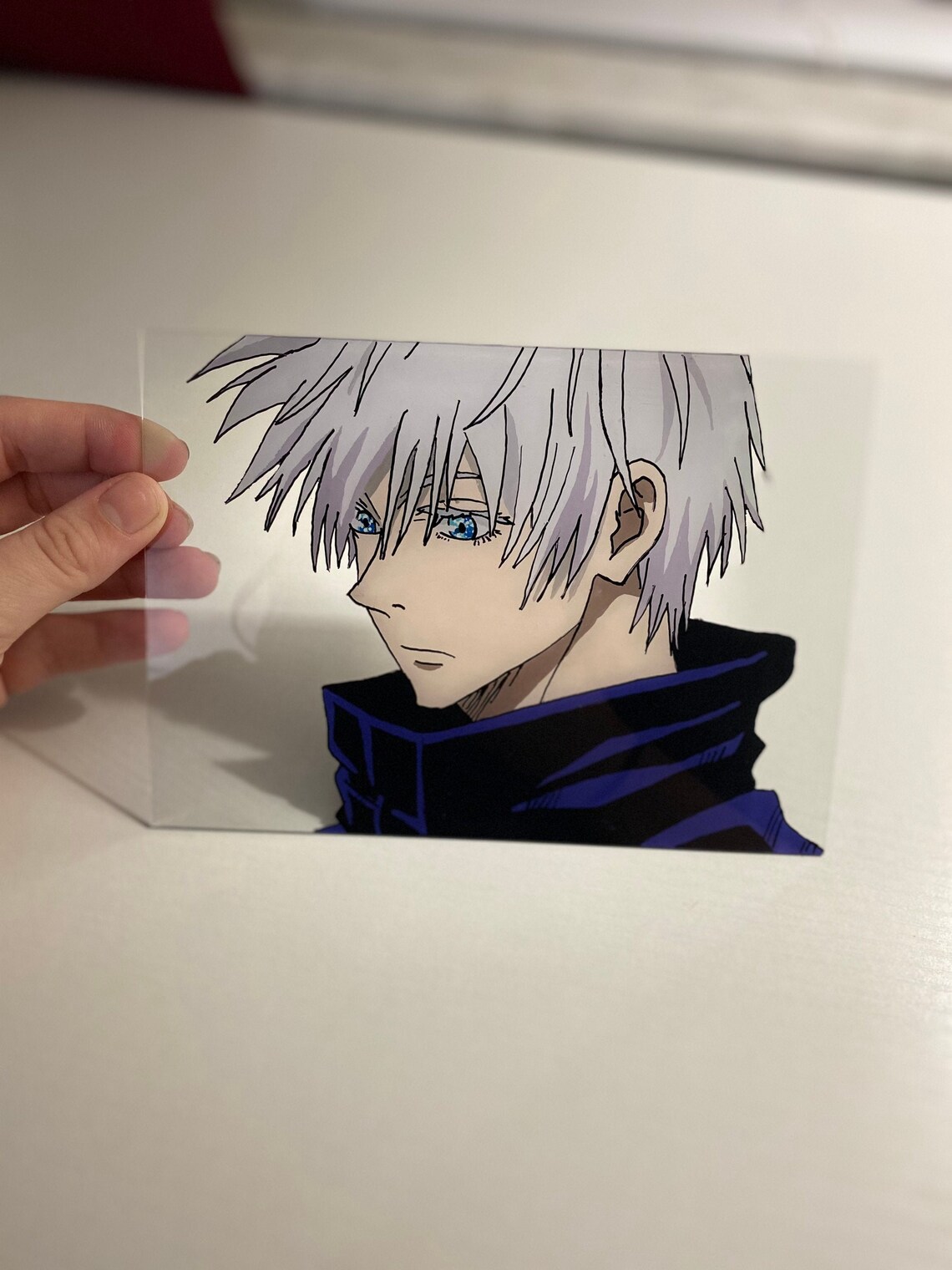 Gojo Satoru Glass Painting | Etsy