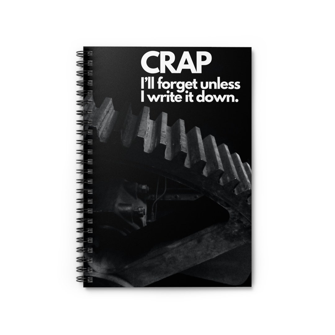 Crap I'll Forget Unless I Write It Down Funny Journal - Etsy