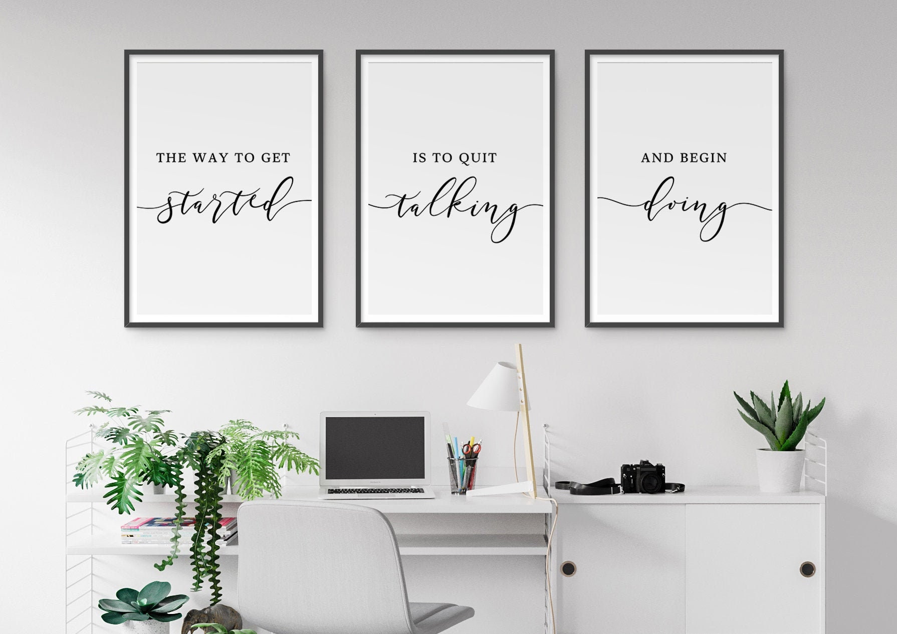 Wand Kunst Set von 3 Drucke Galerie Wand Set Büro Dekor Poster | Etsy