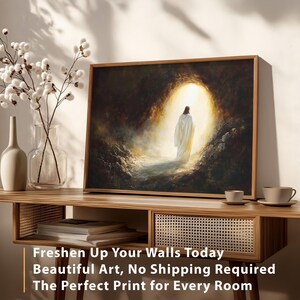 Easter Wall Art Resurrection Jesus Easter Printable Vintage Christian ...