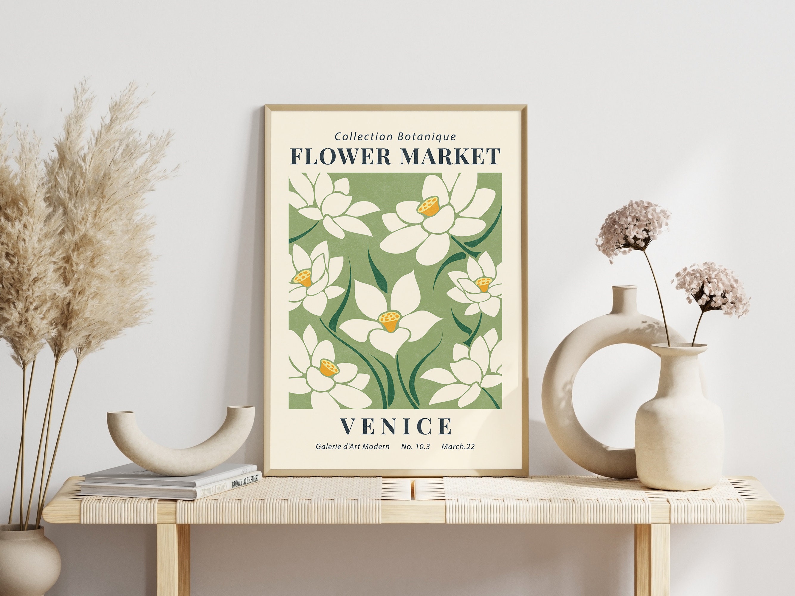 Flower Market Print Set of 9 Gallery Wall Art Retro Botanical - Etsy