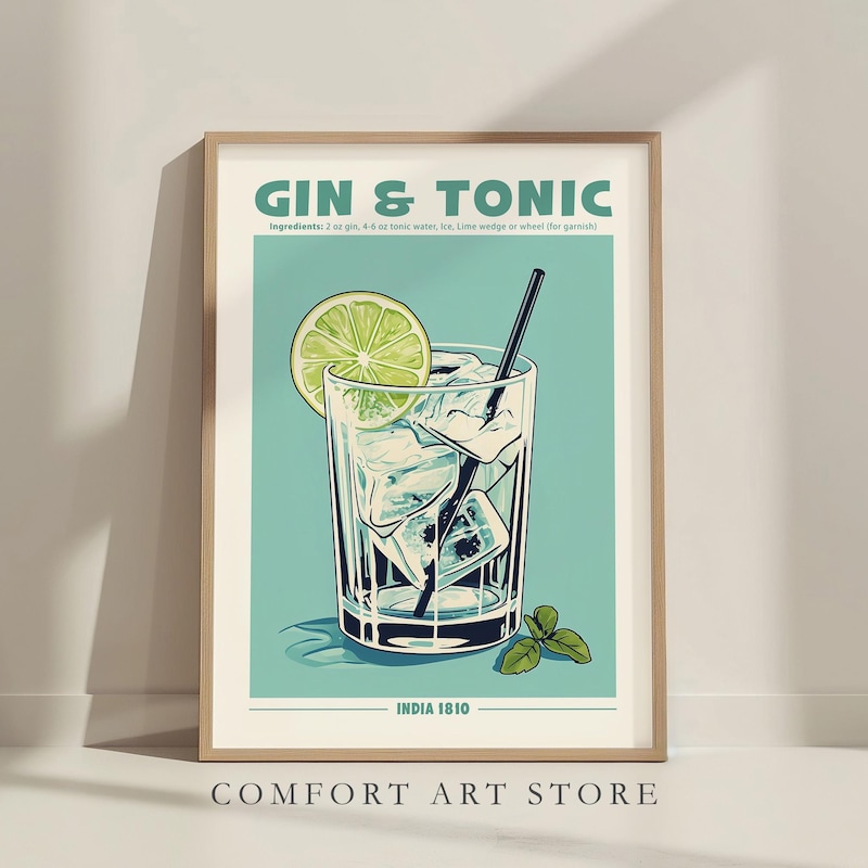 Gin Poster - Etsy
