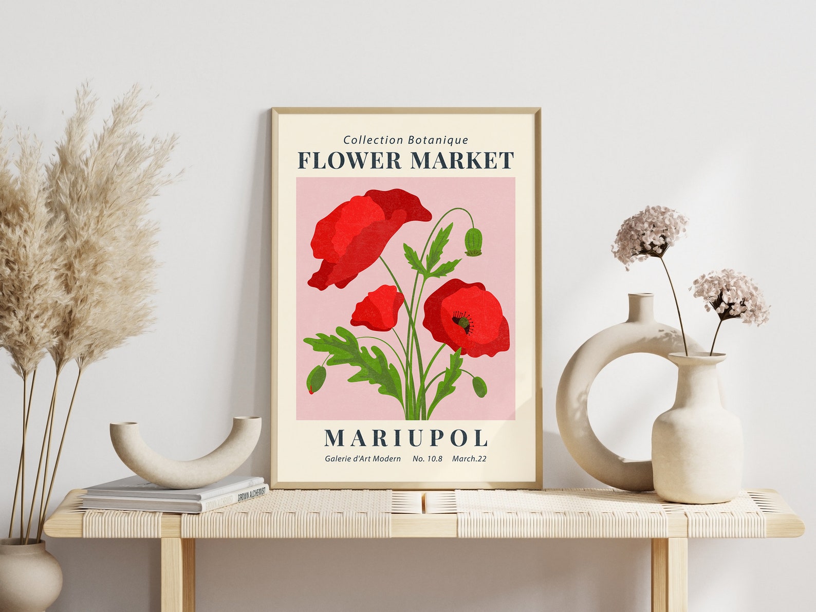 Flower Market Print Set of 9 Gallery Wall Art Retro Botanical - Etsy