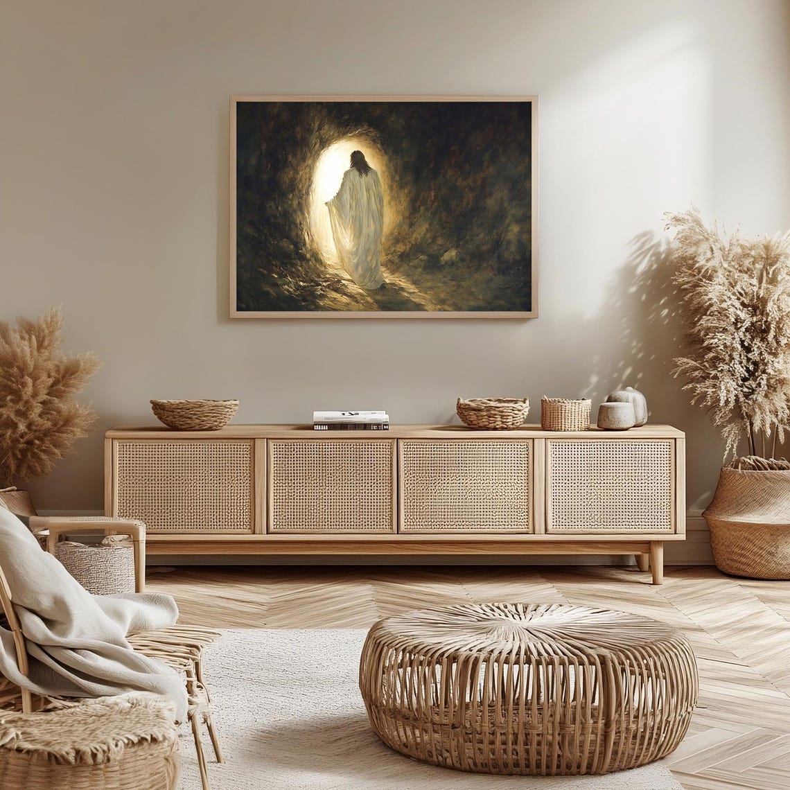 Easter Wall Art Resurrection Jesus Easter Printable Vintage Christian ...