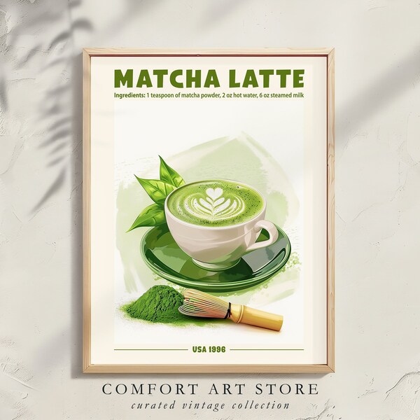 Matcha Drink Sign - Etsy