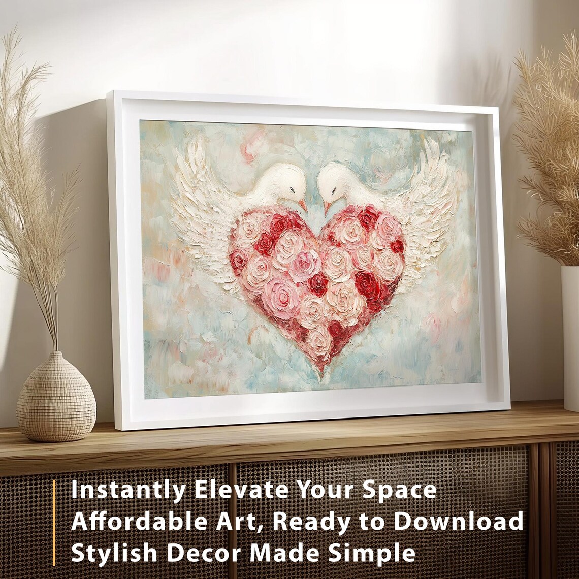 Valentine's Day Wall Art Set of 9, Vintage Valentines Prints ...