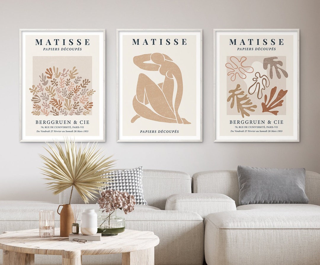 Matisse Print Set of 3 Henri Matisse Printable Boho Museum Exhibition ...