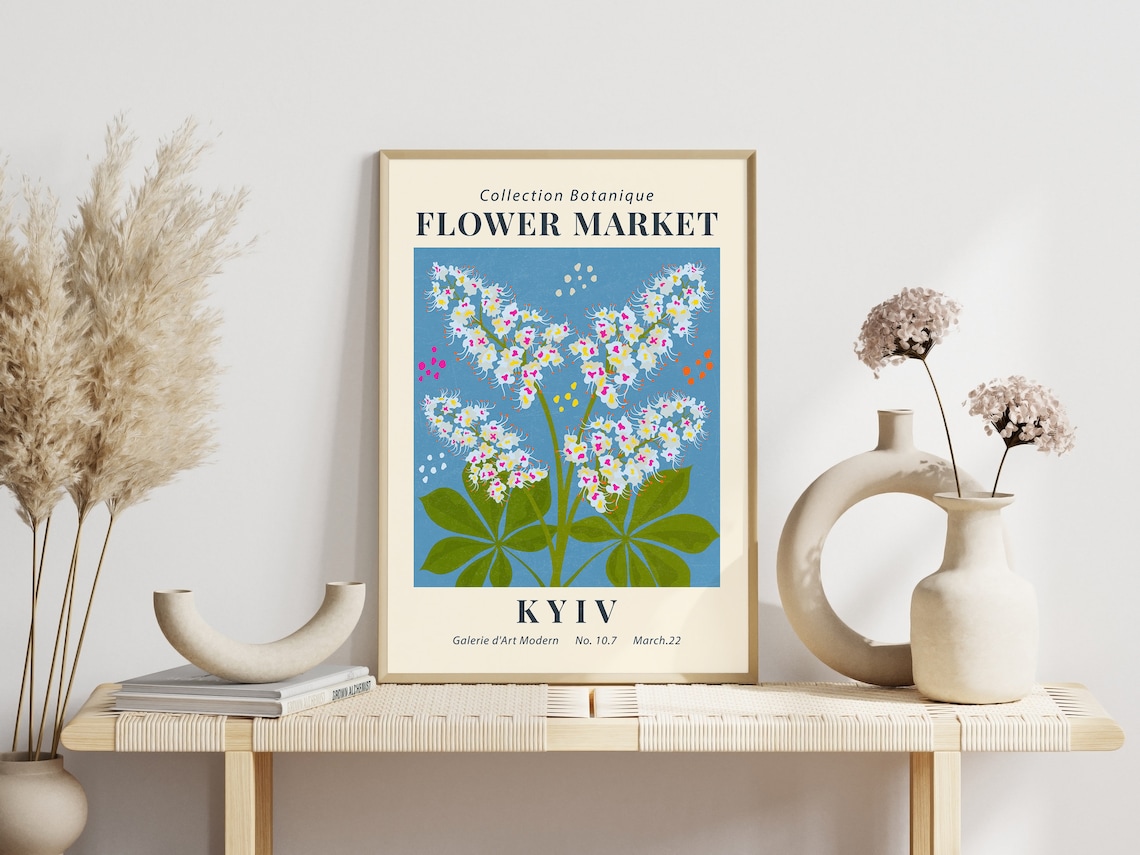 Flower Market Print Set of 3 Gallery Wall Art Spring Floral - Etsy