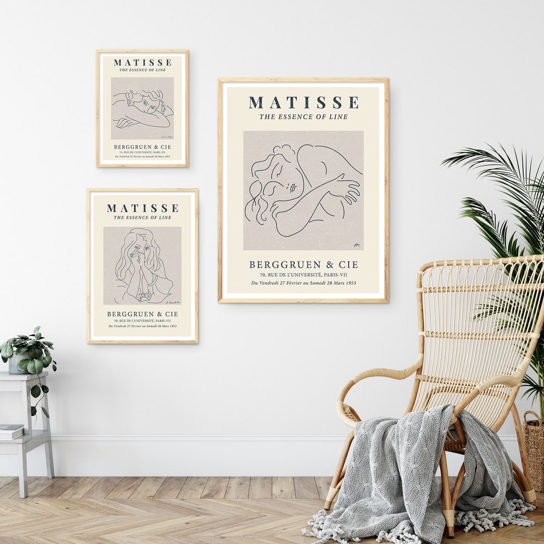 Matisse Print Set of 3 Henri Matisse Printable Boho Museum Exhibition ...