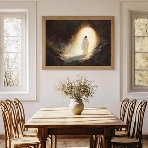 Easter Wall Art Resurrection Jesus Easter Printable Vintage Christian ...