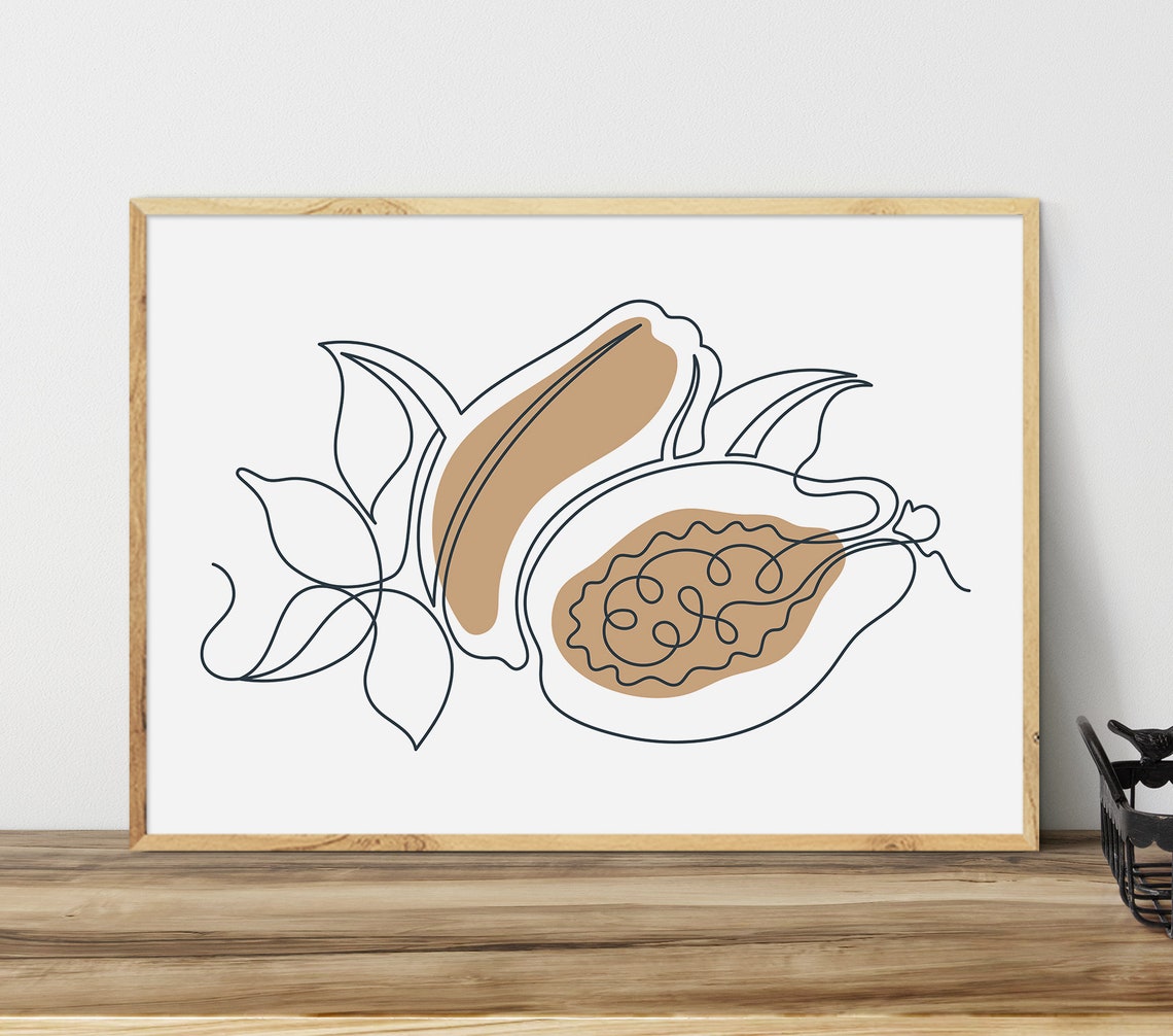 Kitchen Print Set of 10 Gallery One Line Drawing Art Printable - Etsy