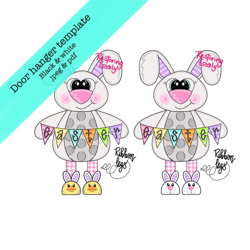 Easter Door Hanger Template - Etsy