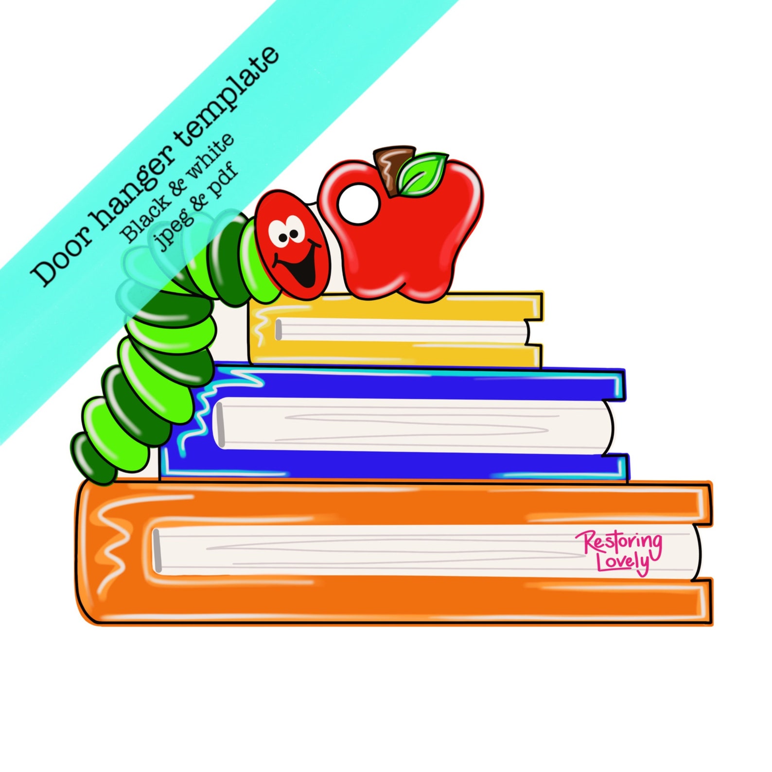 Hungry Caterpillar Door Hanger Template, DIY Teacher Classroom Decor ...