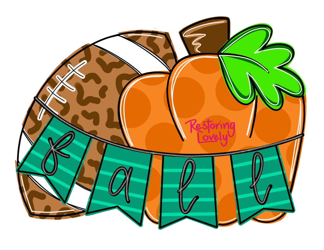 TEMPLATE Football Door Hanger Template Fall Door Hanger - Etsy