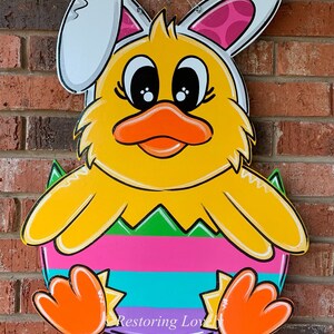 Template, Easter Door Hanger Template, Chick Door Hanger Template ...