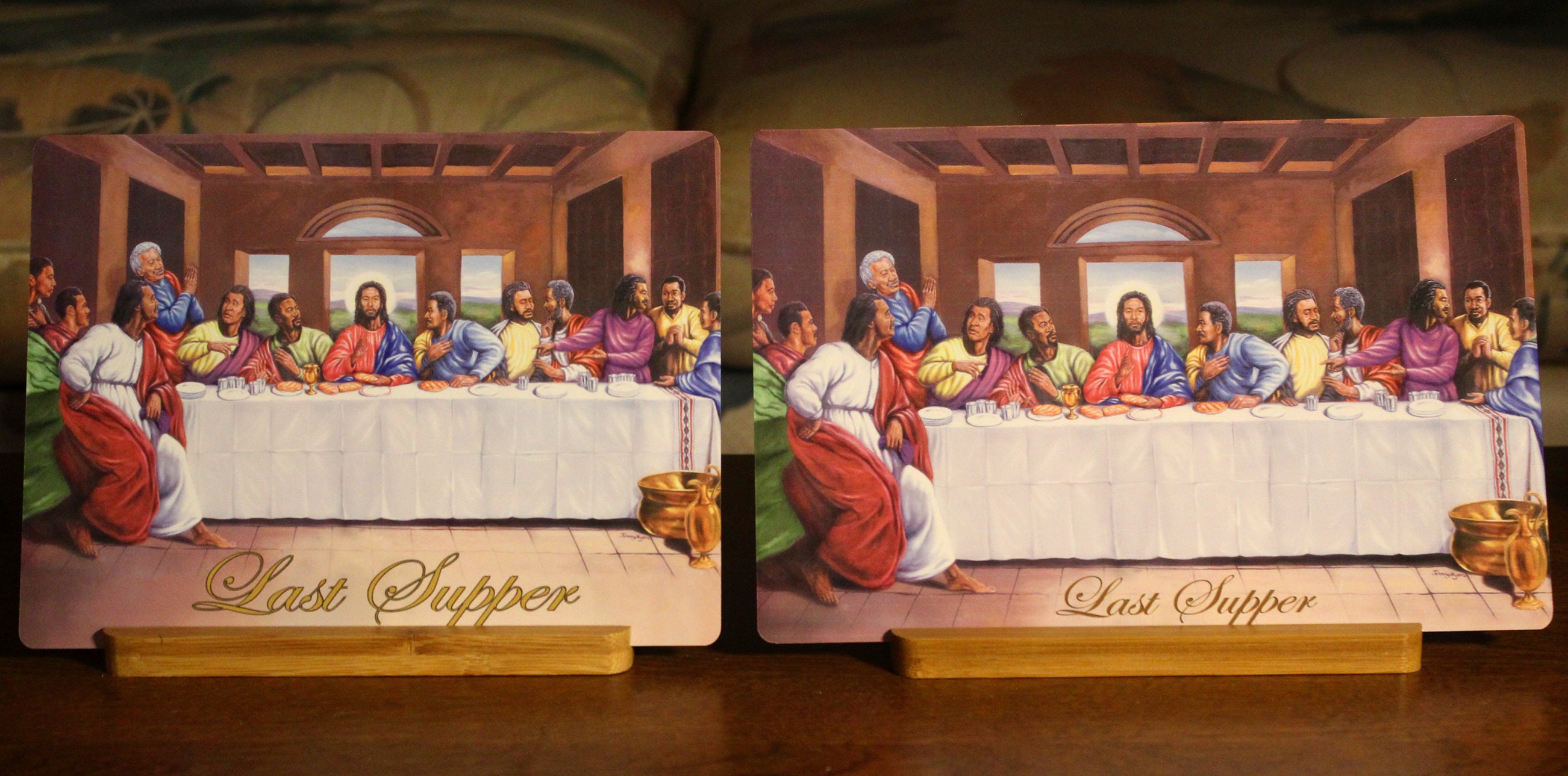 Black Last Supper 9" X 6" - Etsy