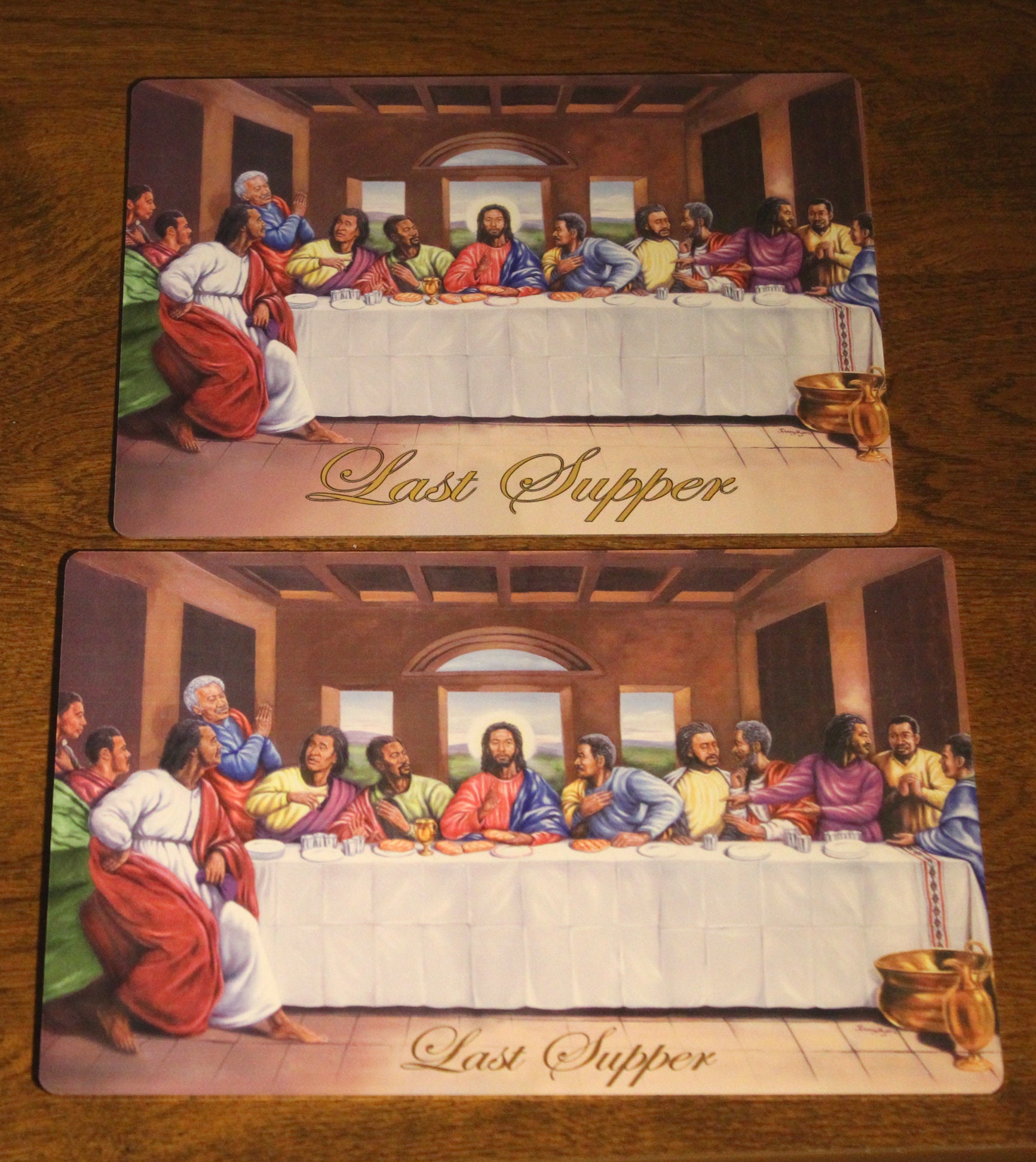 Black Last Supper 9" X 6" - Etsy