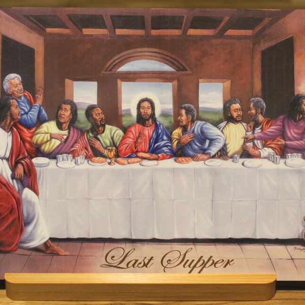 Black Picture of the Last Supper - Etsy