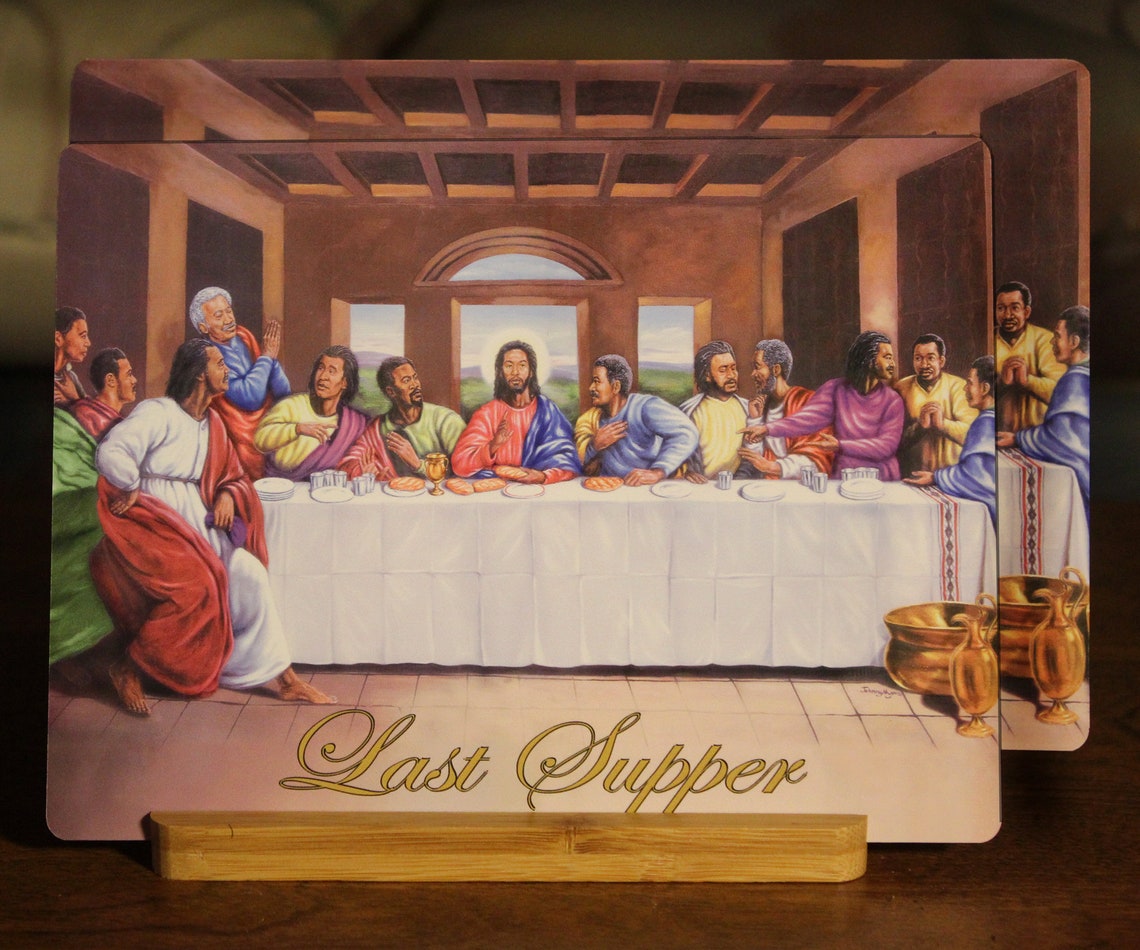Black Last Supper 9" X 6" - Etsy